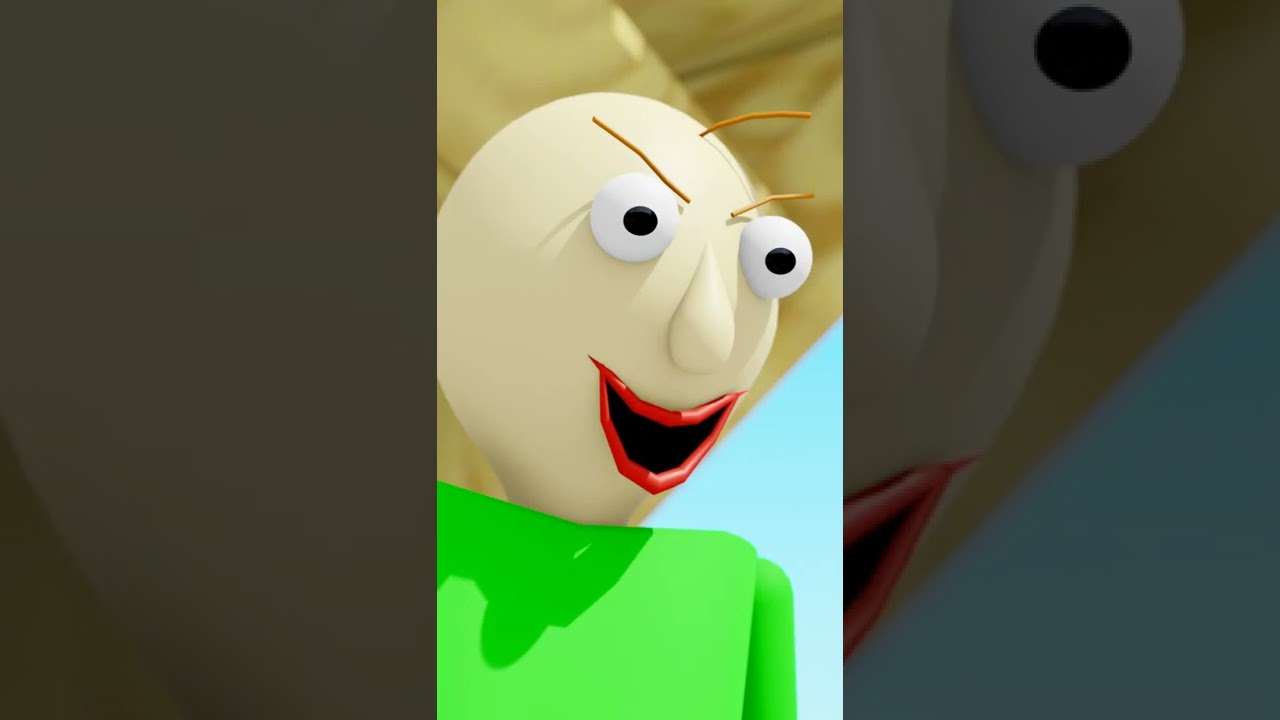 Baldi vs Mario #shorts - LokmanVideo
