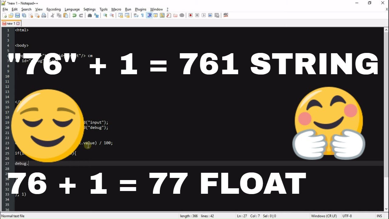 How to convert a STRING to FLOAT/INT in JavaScript.