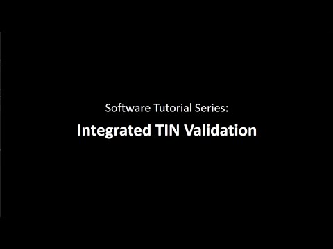 Integrated TIN Validation & TIN Matching with 1099 Pro Tax Software
