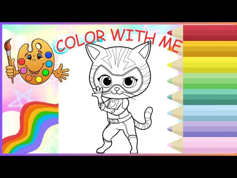Superkitties Coloring Pages πΎπ¨| A Paw-sitively Fun Experience #RainbowInk