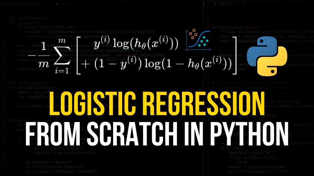 Logistic Regression From Scratch in Python (Mathematical)