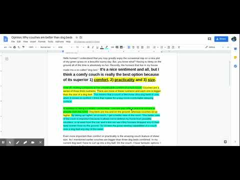 Opinion Pieces - Components of Body Paragraphs (part 2)