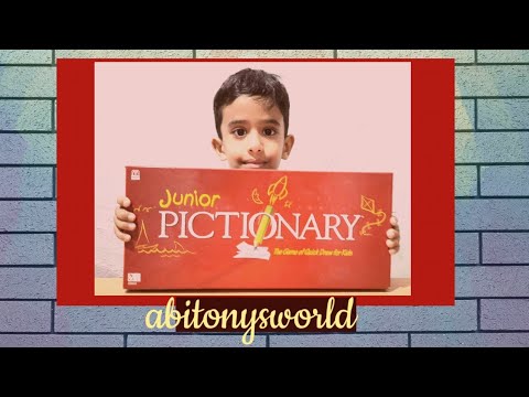 PICTIONARY - How to play the game !! The Game of quick draw for kids . Abitonysworld