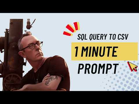 Effortlessly Export SQL Queries to CSV: GPT Prompt Tips and Tricks