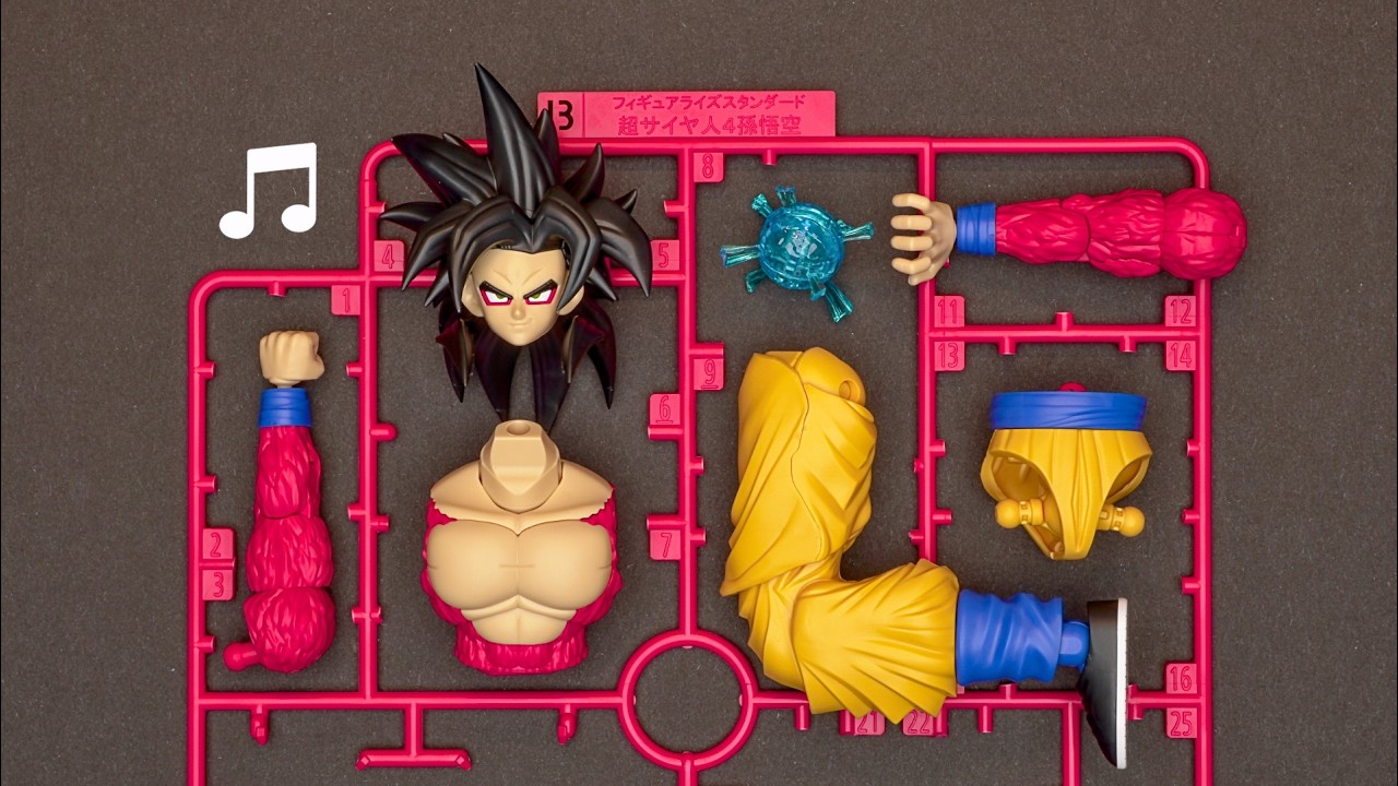 ♪Build: Super Saiyan 4 Son Goku | Dragon ball | Satisfying beat building | Speed build | Model Kit