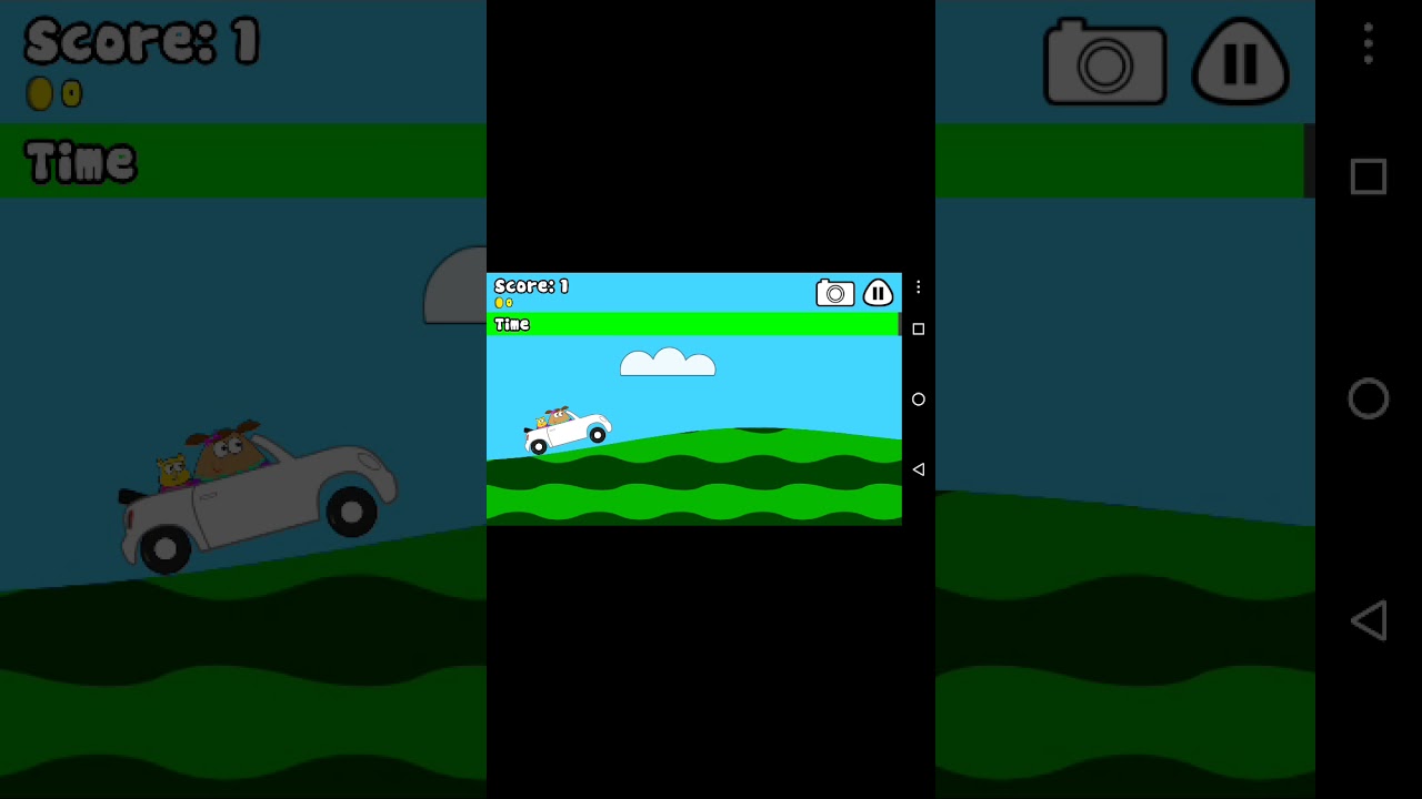 Pou gangster driving