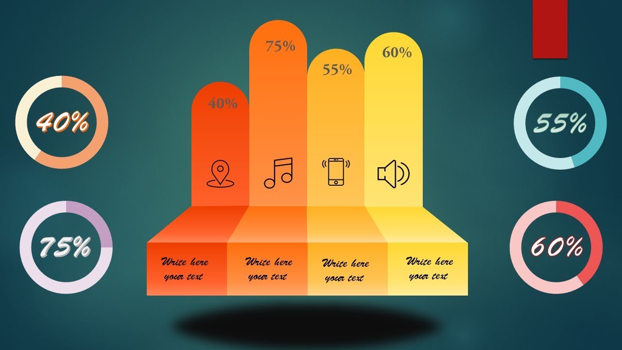 Design an advanced 3d powerpoint infographic | powerpoint animation tutorial
