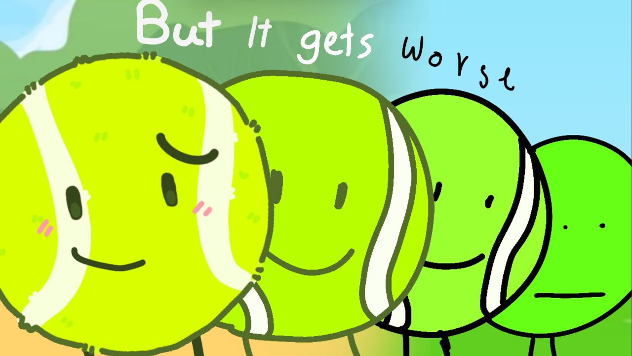 Tennis Ball animation but it progressively gets worse [BFDI]