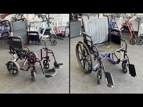 The Difference Between Wheelchairs and Transport chairs. www.cfsmedicalequipment.com