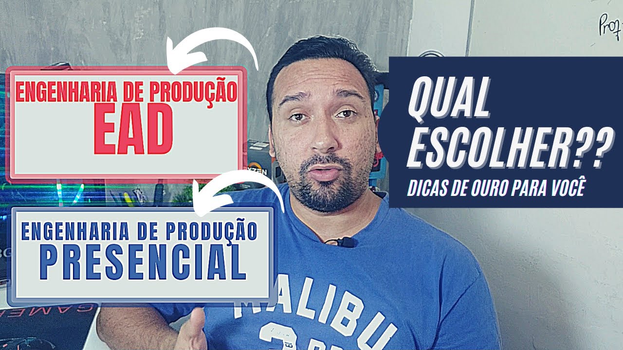 ENGENHARIA DE PRODUÇÃO - EAD ou PRESENCIAL | QUAL ESCOLHER?