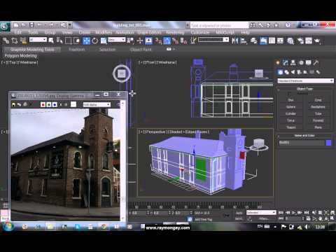 3ds Max Exercise Building Low Poly part 7 | trainusnow.com