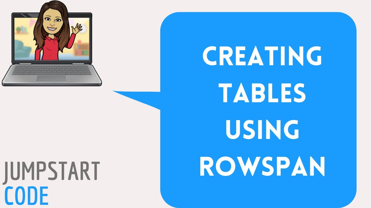 Merging HTML table rows using rowspan