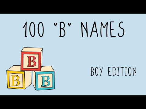 100 BOY NAMES that start with “B” | new baby names for 2022