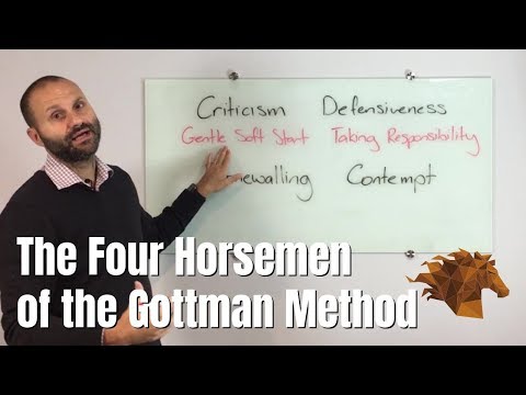 The Four Horsemen of the Gottman Method