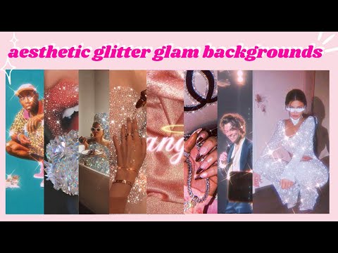 ✧Aesthetic 90s glitter glam wallpapers, background & lock screens ✧*✨
