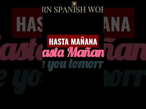 How to say see you tomorrow in Spanish #shorts #spanishvocabulary #spanishphrases #spanishwords