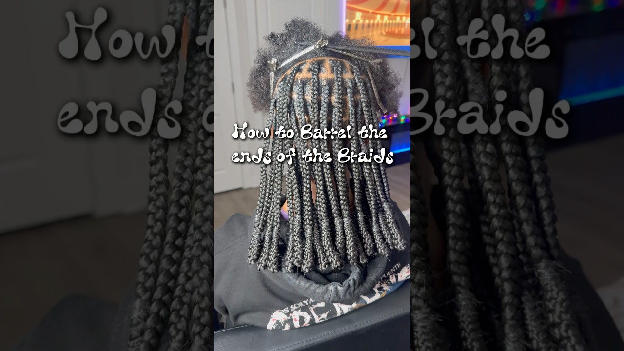 How to do knotless braids with a bantu knots! #knotlessbraids #bantuknots #braids #braidedhairstyles