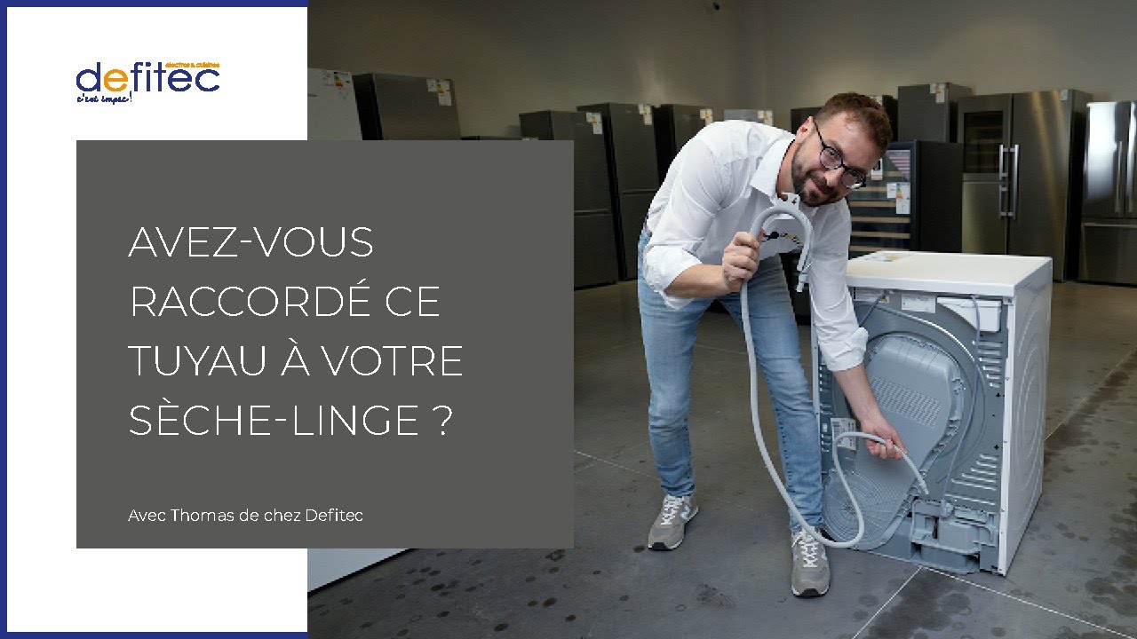 Évacuez automatiquement l'eau du bac de condensation de votre sèche-linge grâce à cette astuce !