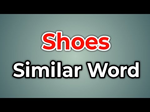 Shoes Similar Word || Synonyms of Shoes | Words Tube