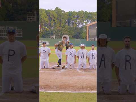 He pretended to be the “Pixar Lamp” after scoring | Savannah Bananas #shorts #pixar #baseball