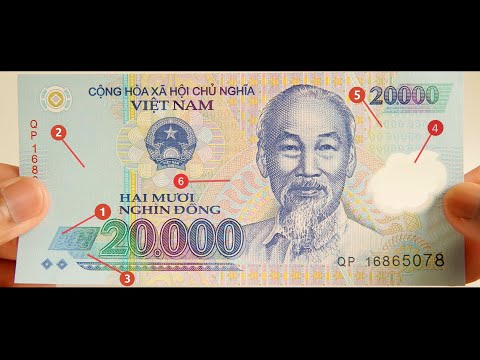 New 20,000 Vietnamese DONG Banknote | Security features | VIETNAM - ASIA