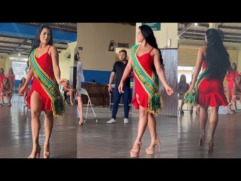 Lohanne Lima a Garota Pérola de 2022 abrindo o desfile seletiva 2023