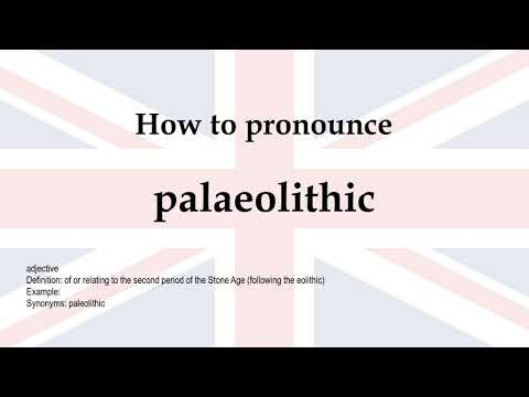 How to pronounce 'palaeolithic' + meaning