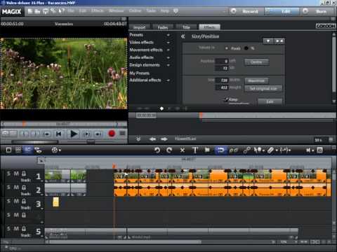 Tutorial: MAGIX Movie Edit Pro 16 - Movie Editor Software (Part: 3 - Editing) (Eng)