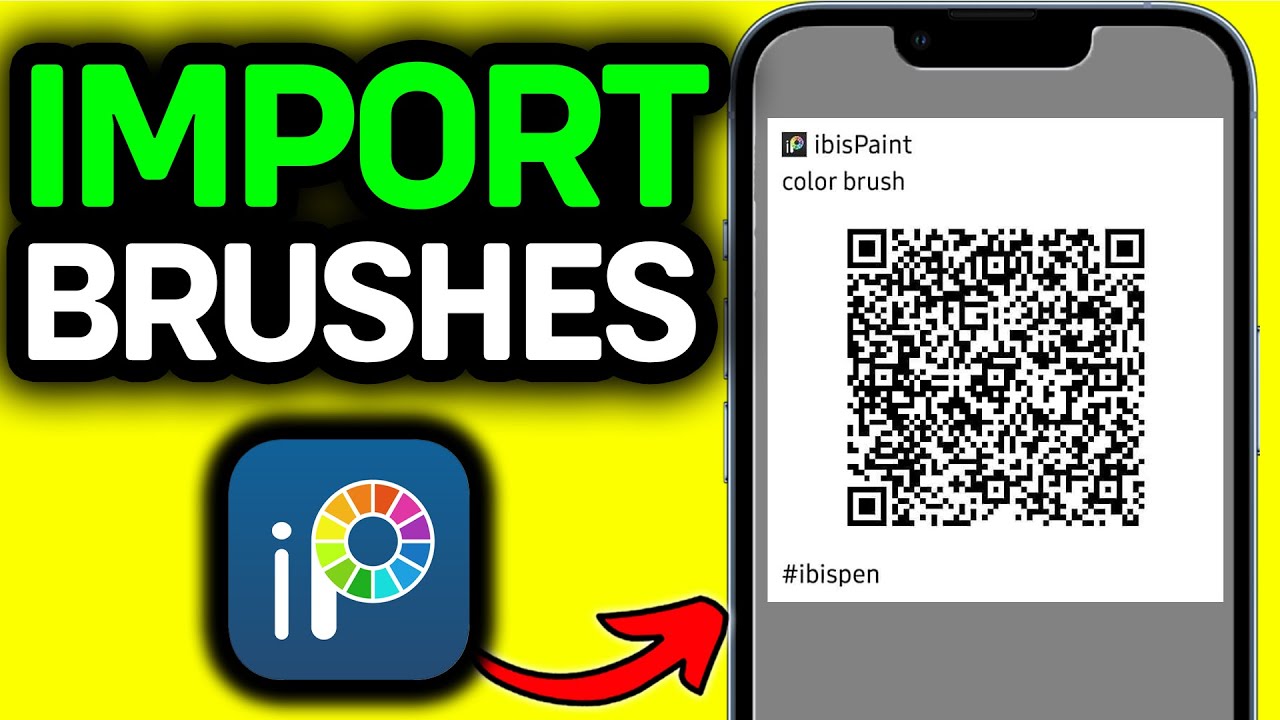 How To Import Brushes In iBisPaint X QR Code