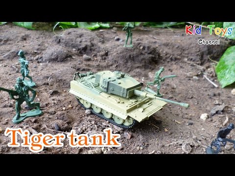 Tiger tank toy model 1/72 Toy army tanks for kids