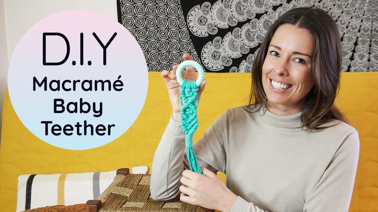 Macrame Baby Teether | How to make a Macrame Teething Ring | Easy DIY Macrame Tutorial