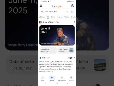 Yay! Brian Wilson died on June 11th! Whoo! (MOST VIEWED VIDEO)