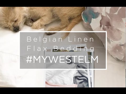 Belgian Flax Linen Bedding #mywestelm