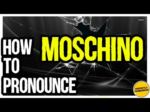 MOSCHINO PRONUNCIATION? (CORRECTLY) Italian Luxury Brand Pronunciation