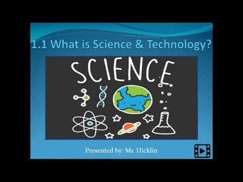 What is Science and Technology Video Lesson