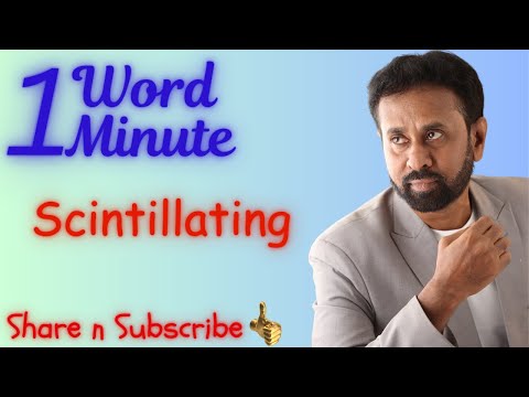 Word 34 Scintillating