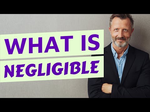 Negligible | Definition of negligible 📖