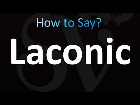 How to Pronounce Laconic (correctly!)