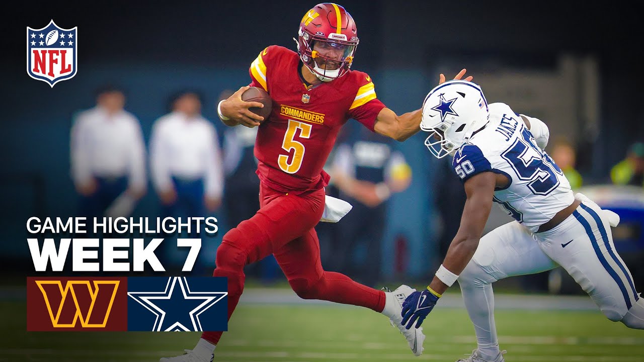 Washington Commanders vs Dallas Cowboys Game Highlights | 2025 NFL Season Week 7