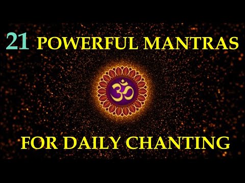 21 MOST POWERFUL MANTRAS | DAILY POOJA MANTRAS & CHANTS | MEDITATION RELAXATION MUSIC FOR CALM MIND