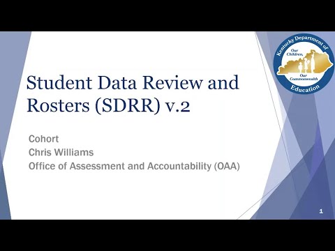 2020 Cohort in SDRR