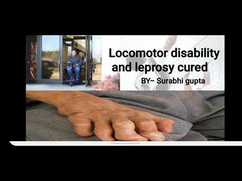 locomotor disability and leprosy cured explanation in hindi