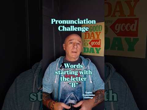Pronunciation Challenge ⭐️ Words starting with the letter "B" 🔥 Can you pronounce these words 🤔