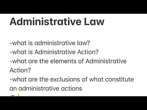 ADMINISTRATIVE LAW|| What is administrative Law/Action || Elements of Administrative Law⚖️👩⚖️📚