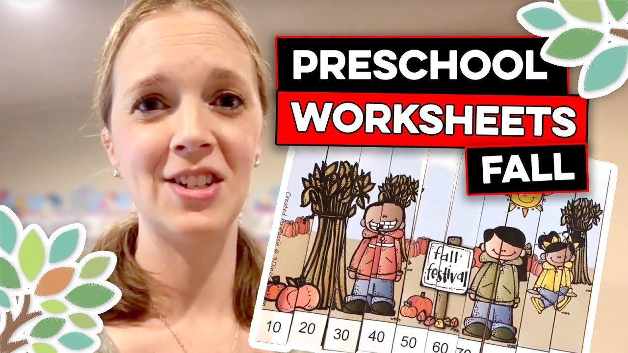 How To Use Free Preschool Fall Worksheets & Educational Quiet Work Stations For Kindergarteners