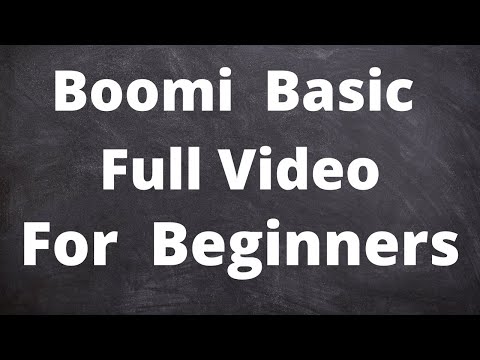 Boomi Basic Full Video for Beginners