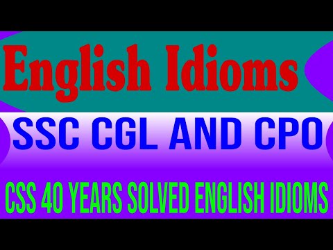 CSS SOLVED 40 YEARS IDIOMS || CSS idioms past papers #Eiglishidiomscss #englishidioms #cssidioms