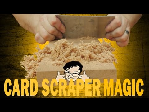 The MAGIC of card/cabinet scrapers!