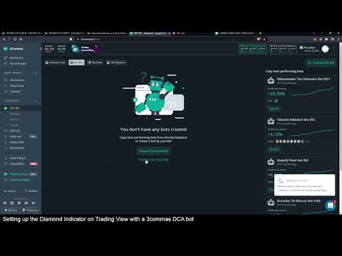 Setting up the Diamond Indicator on Trading view with a 3commas DCA bot