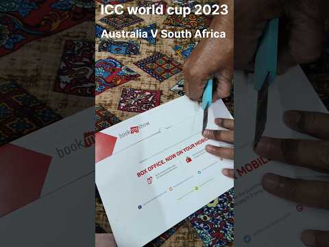 ICC world cup 2023 ! Australia V/S South Africa ticket #iccworldcup2023 #ikanastadium #thumsup
